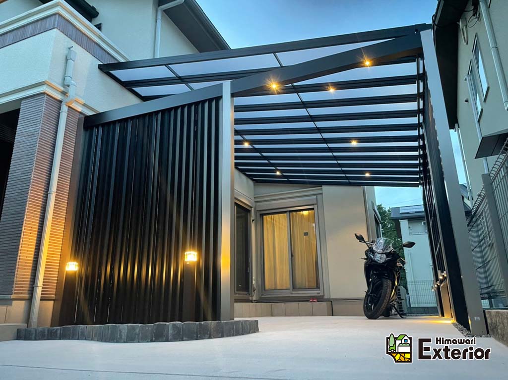 Gフレームがつくるこだわりのガレージ空間 | 神戸で外構・エクステリアのことならひまわりライフへ♪